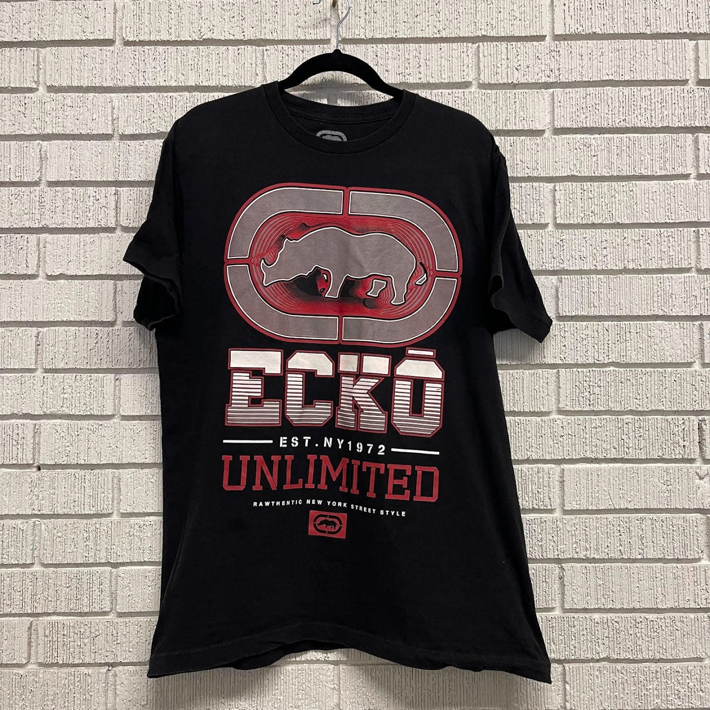 Ecko Shirts Vintage Ecko Unltd T Shirt Mens Medium Long Grey Long